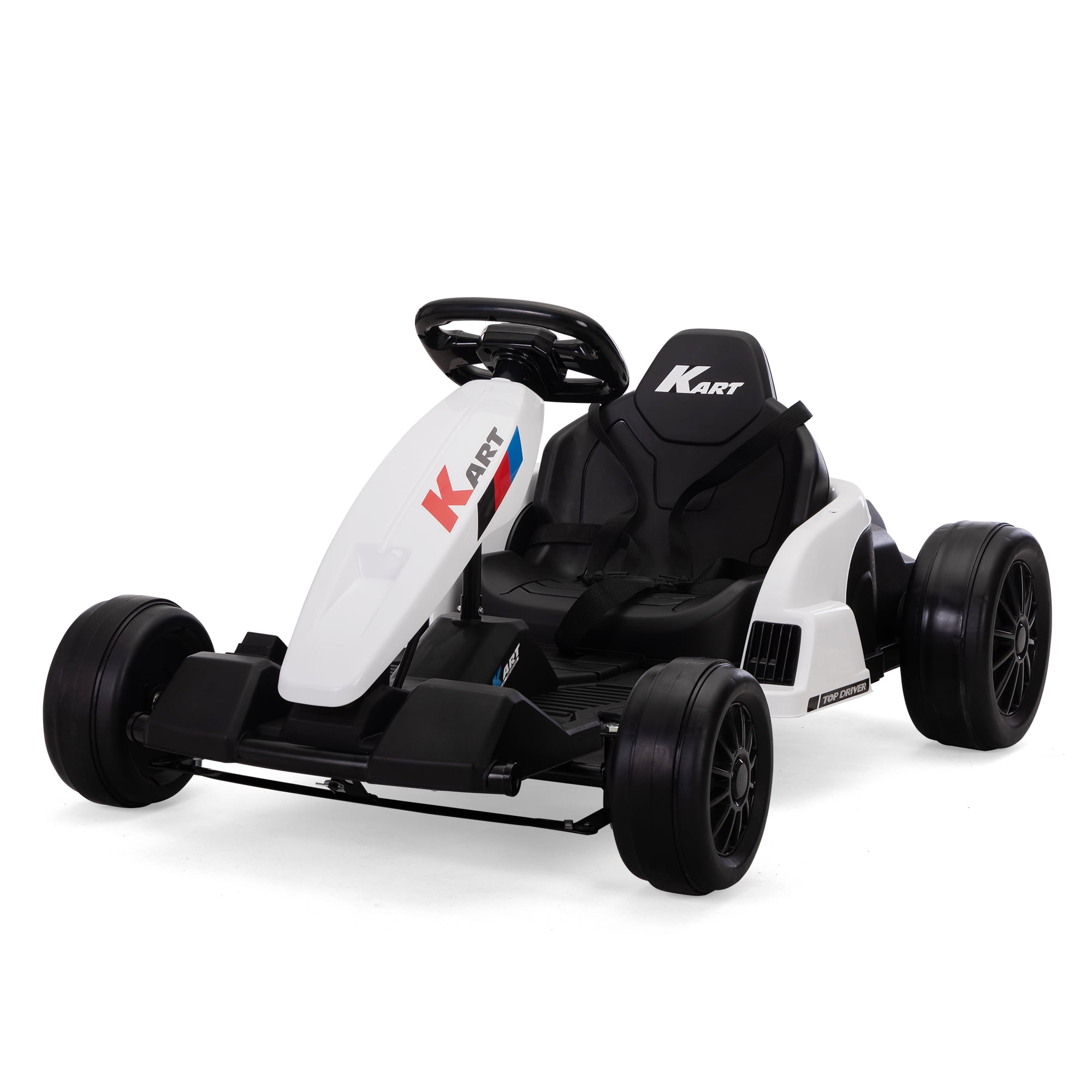 TOBBI 24V Electric Drifting Go Kart for Teens, with Helmet, 8MPH Racing ...