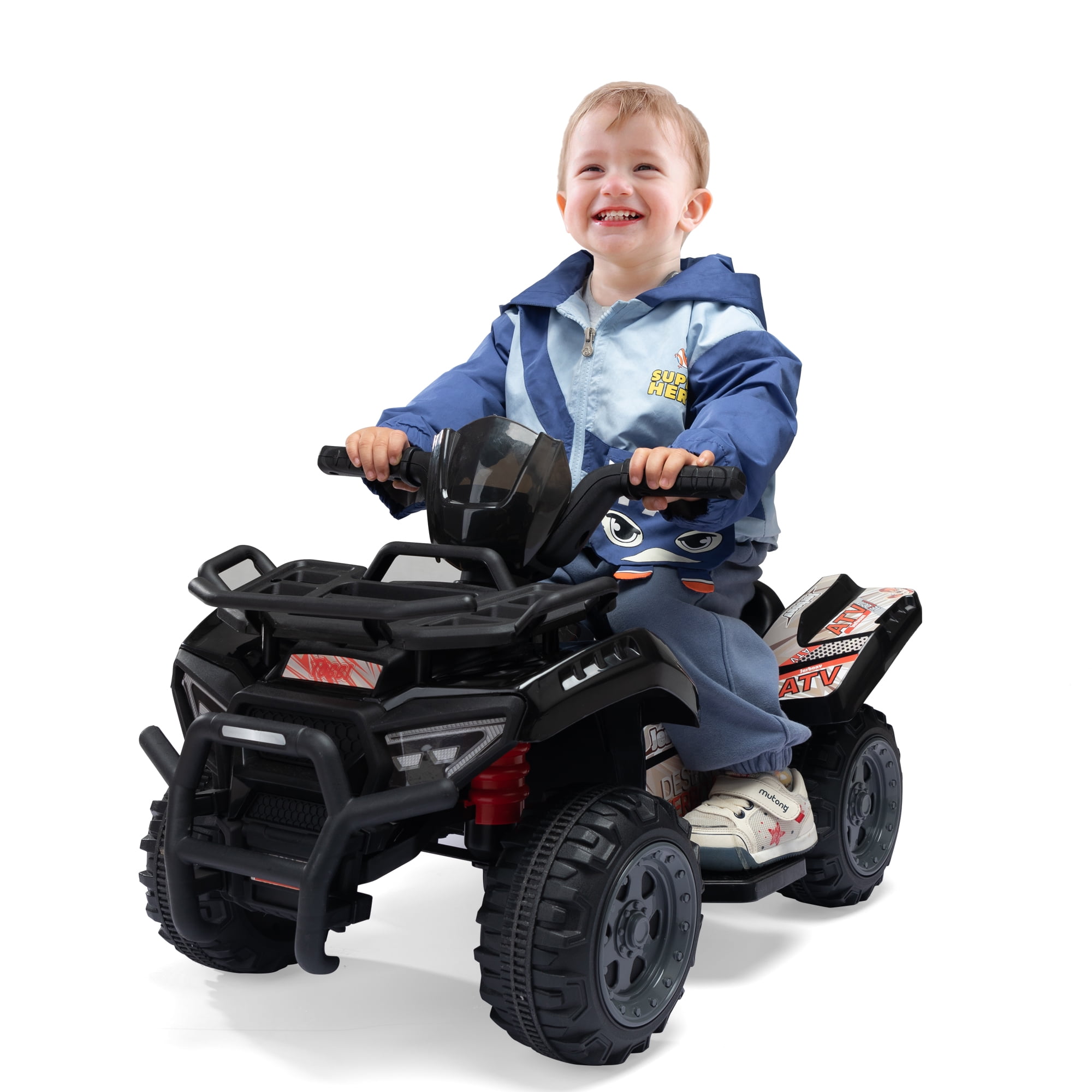 TOBBI 6V Kids Ride on ATV 4 Wheeler Quad, Motorized Car for Toddlers 1 ...