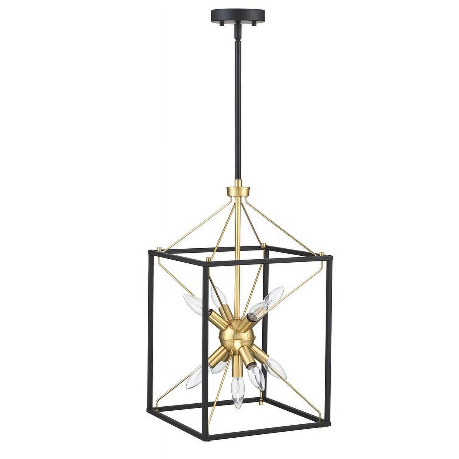 TOBILI 9-Light Modern Rectangle Lantern Pendant Light 22'' H X 12'' W X ...