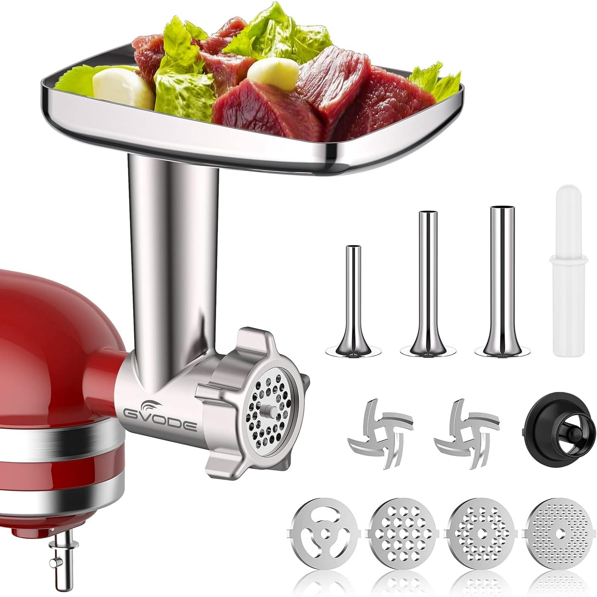 TOCOKEID Metal Food Grinder Attachment for KitchenAid Stand Mixers ...