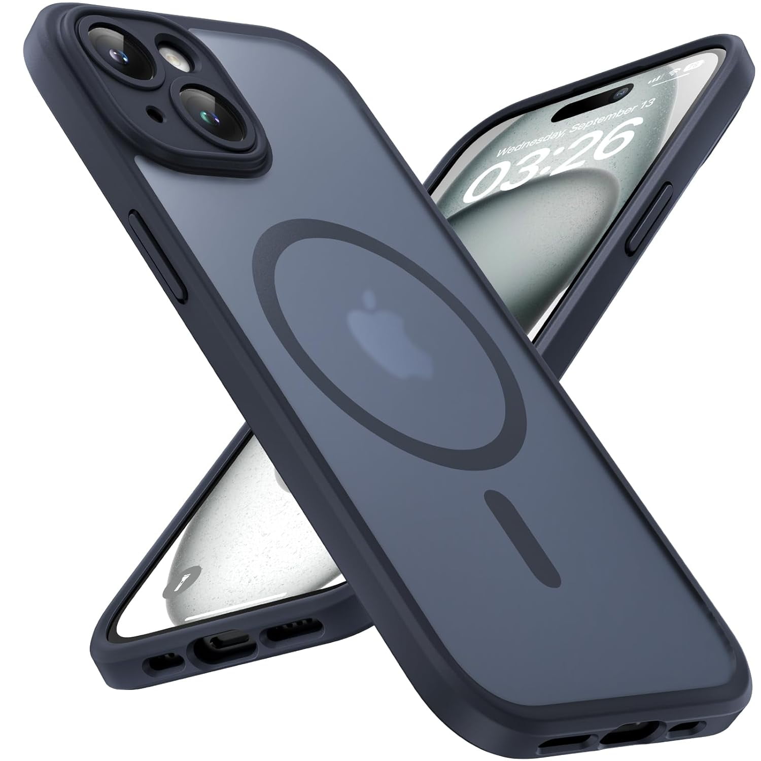 TOCOL Magnetic for iPhone 15 Plus Case, Upgraded Full Camera Protection ...