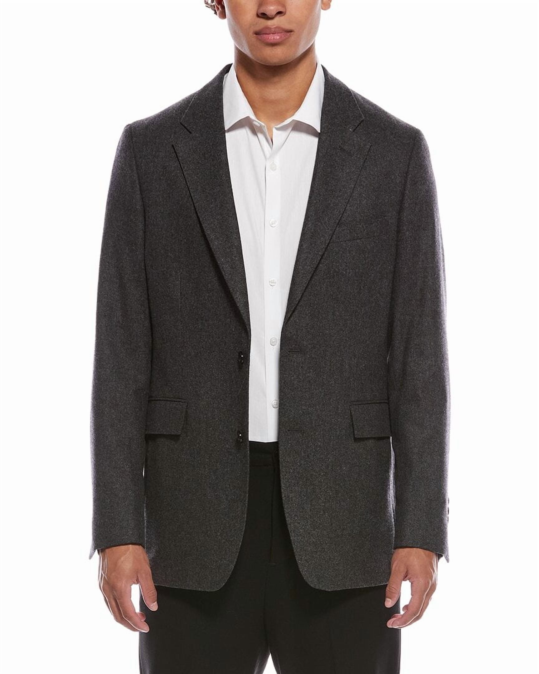 TODD SNYDER mens Flannel Sutton Wool Jacket, 42R, Gray - Walmart.com
