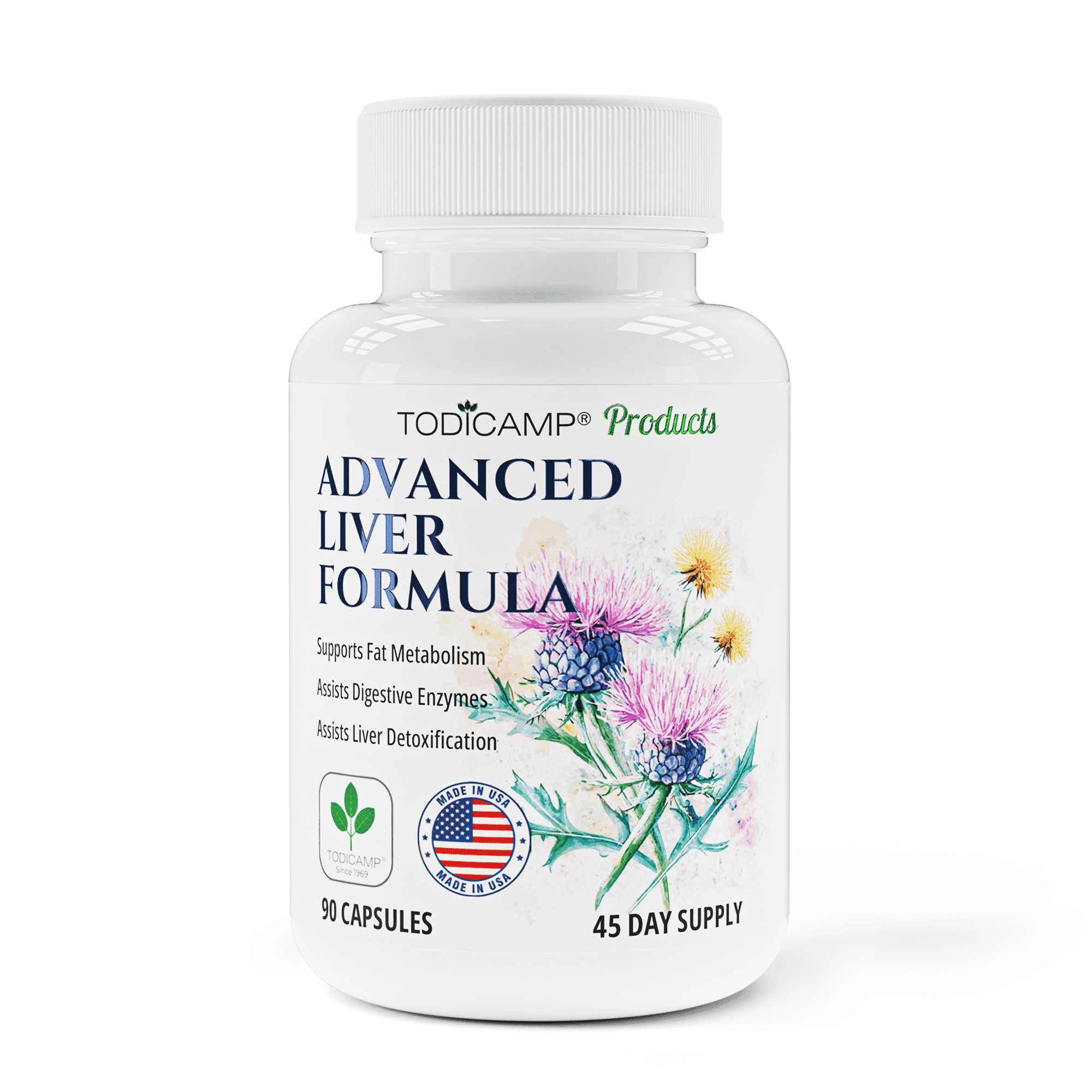 TODICAMP Liver Health with Milk Thistle, Artichoke Extract, Choline ...