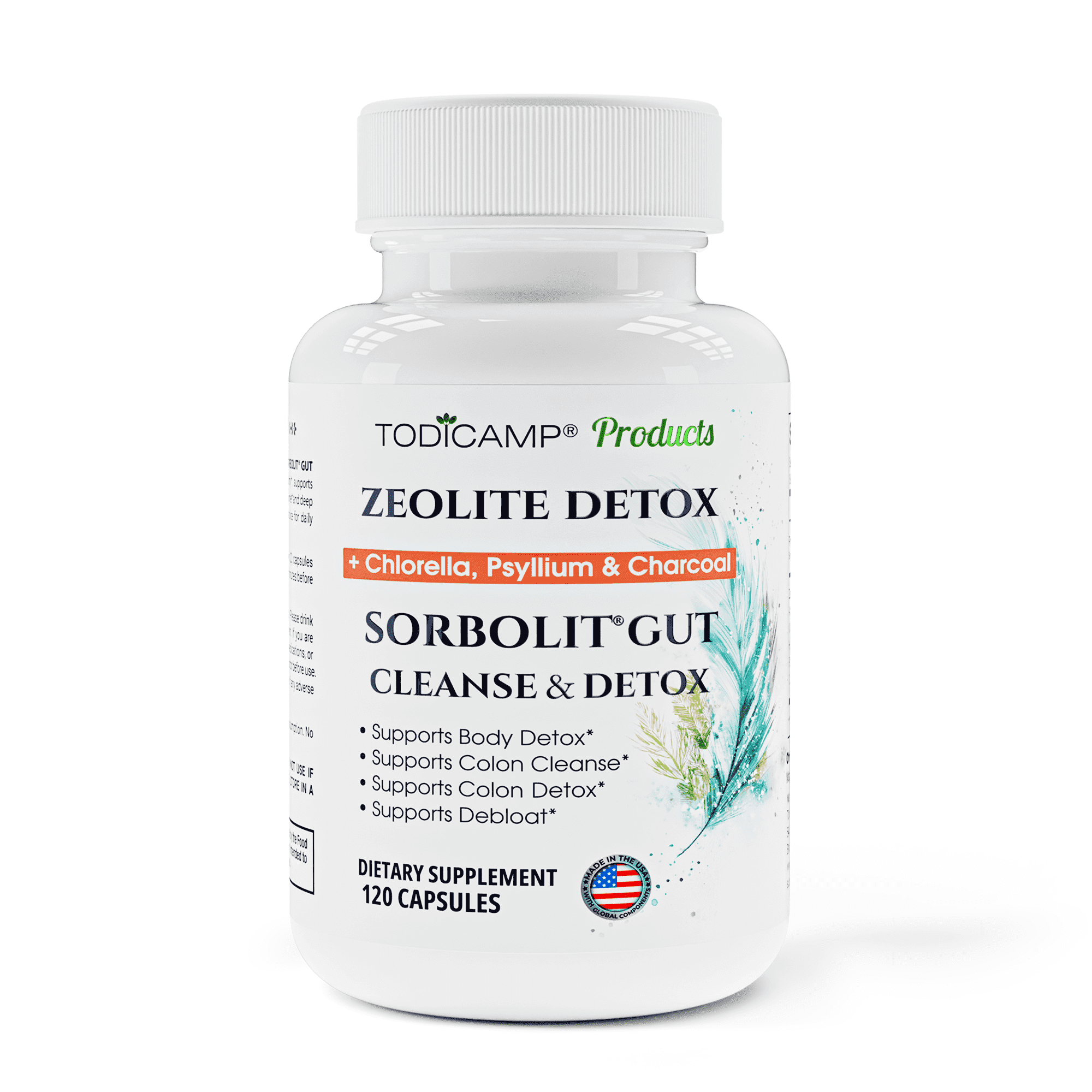 TODICAMP Zeolite Detox Cleanse 240 Capsules - Health Supplement for ...