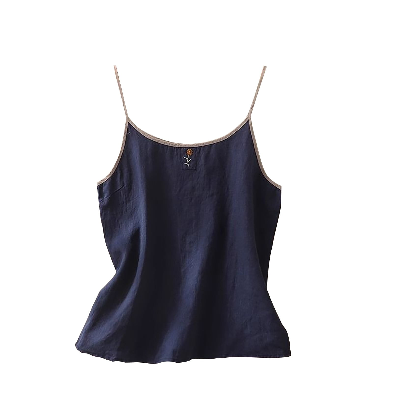 TODOZO Cotton Linen Tank Tops for Women Going Out Tops Clothes Trendy ...
