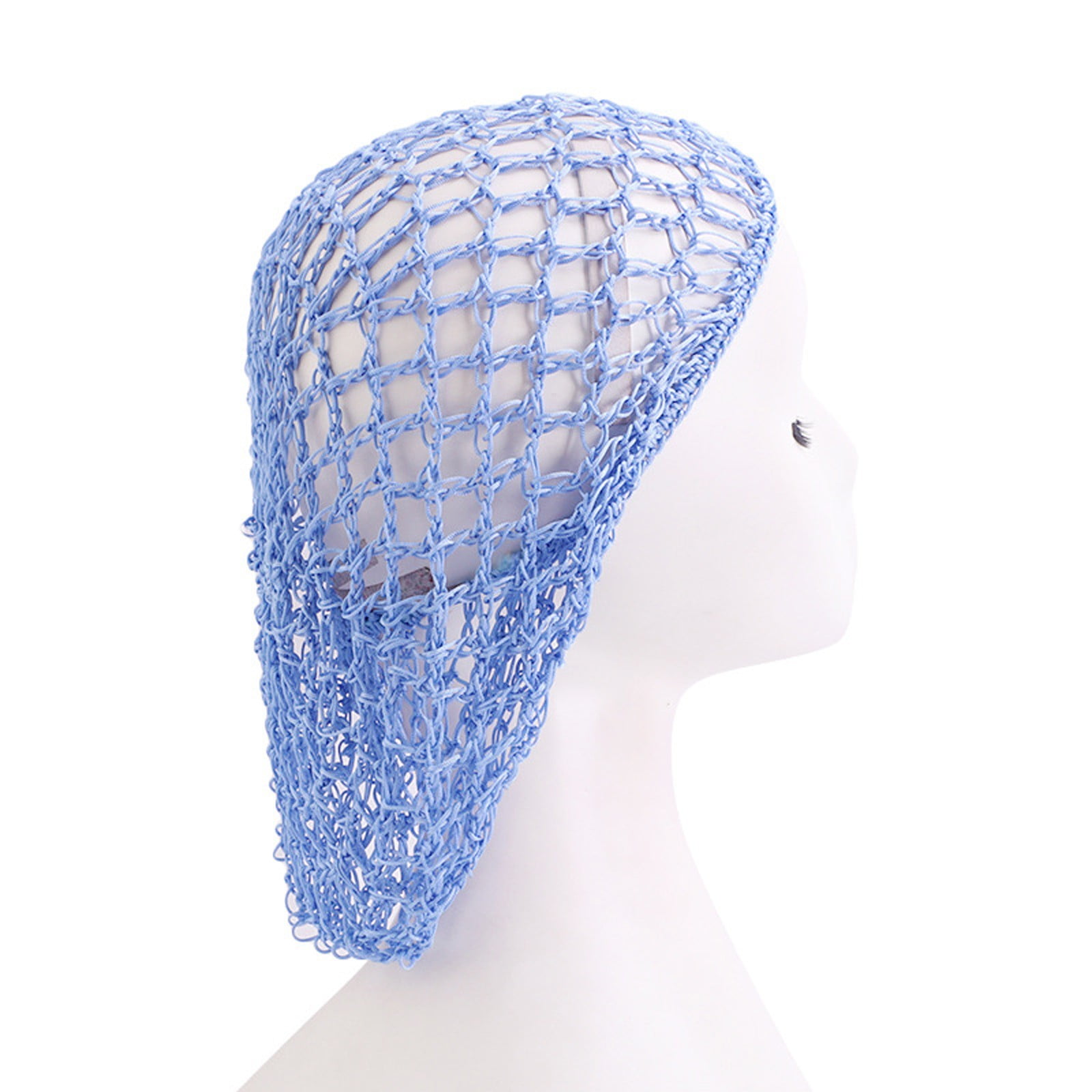 TODOZO Mesh Hair Net Rayon Crochet Hair Nets Knit Snood Hat Crocheted ...