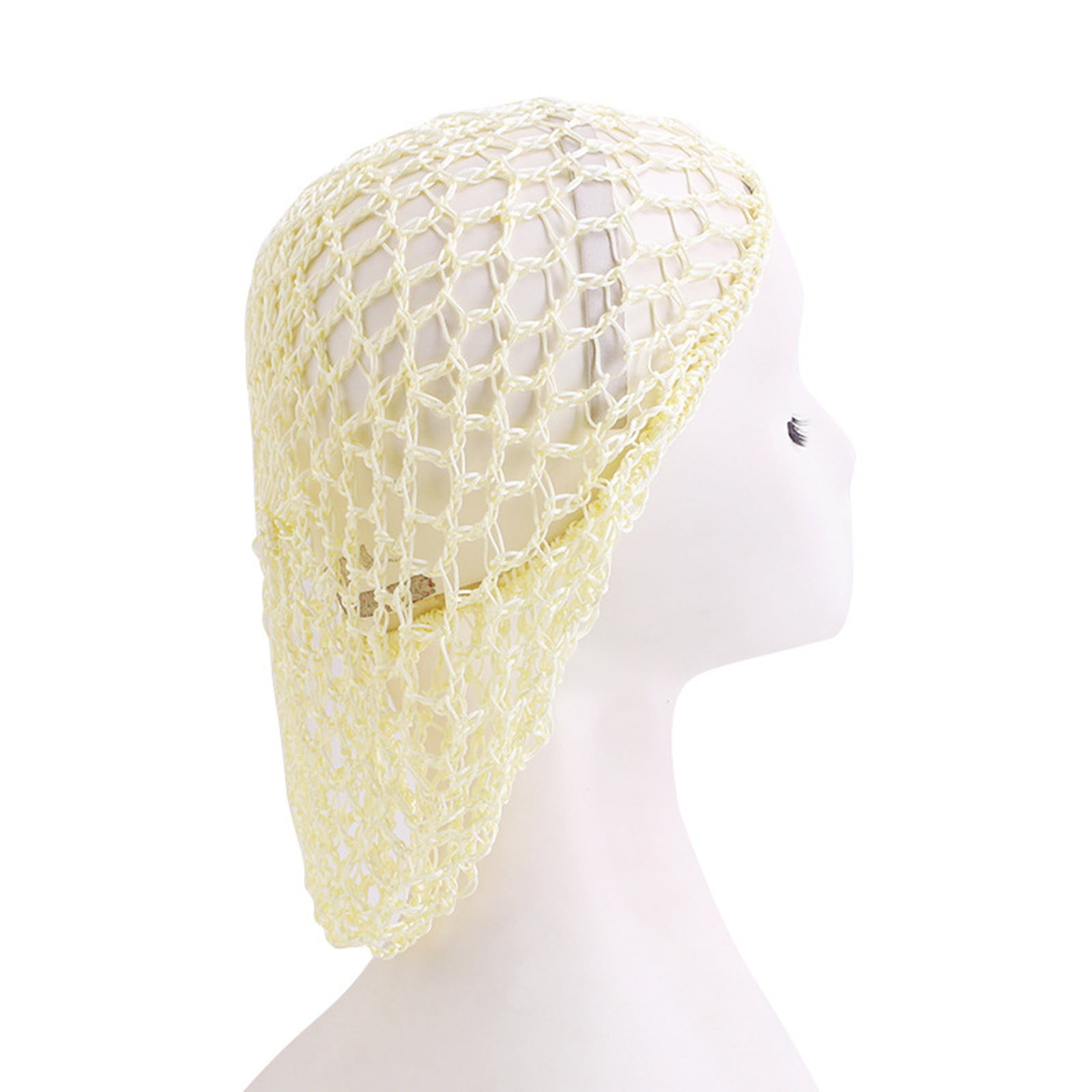 TODOZO Mesh Hair Net Rayon Crochet Hair Nets Knit Snood Hat Crocheted ...
