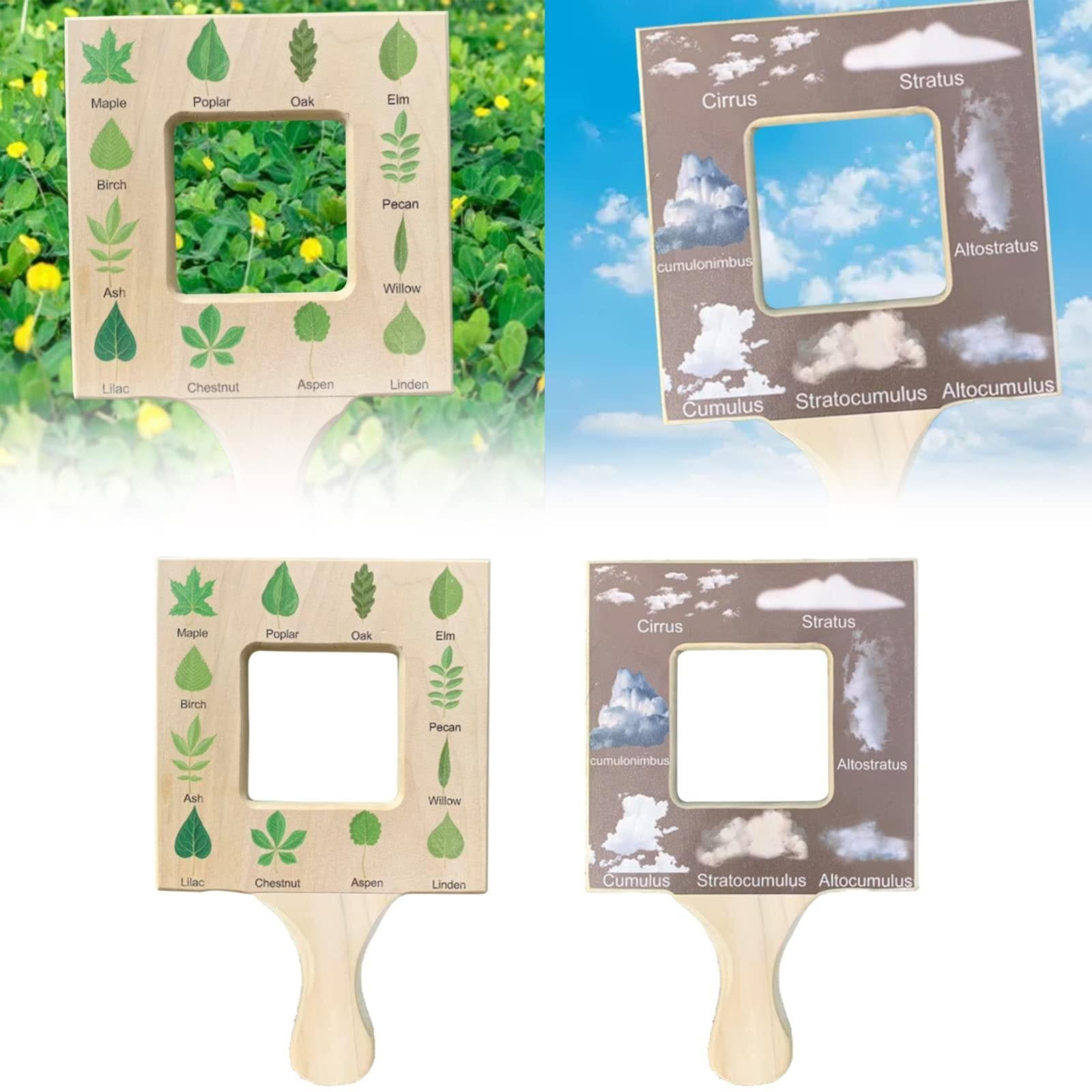 TODOZO Nature Finder Frame Wooden Double Nature Outdoor Identification ...