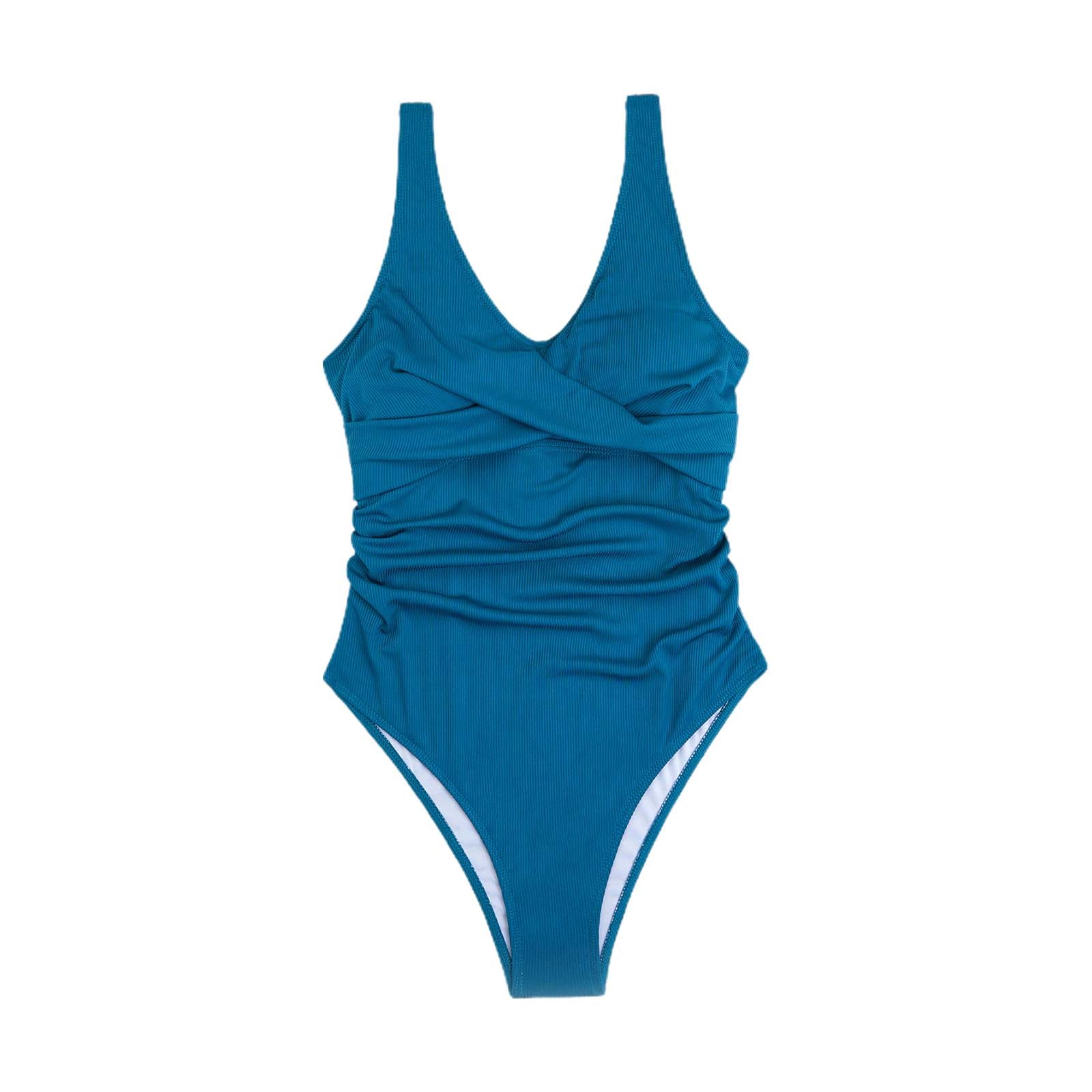 TODOZO One Piece Swimsuit Women Tummy Control Slimming Cheeky Modest ...