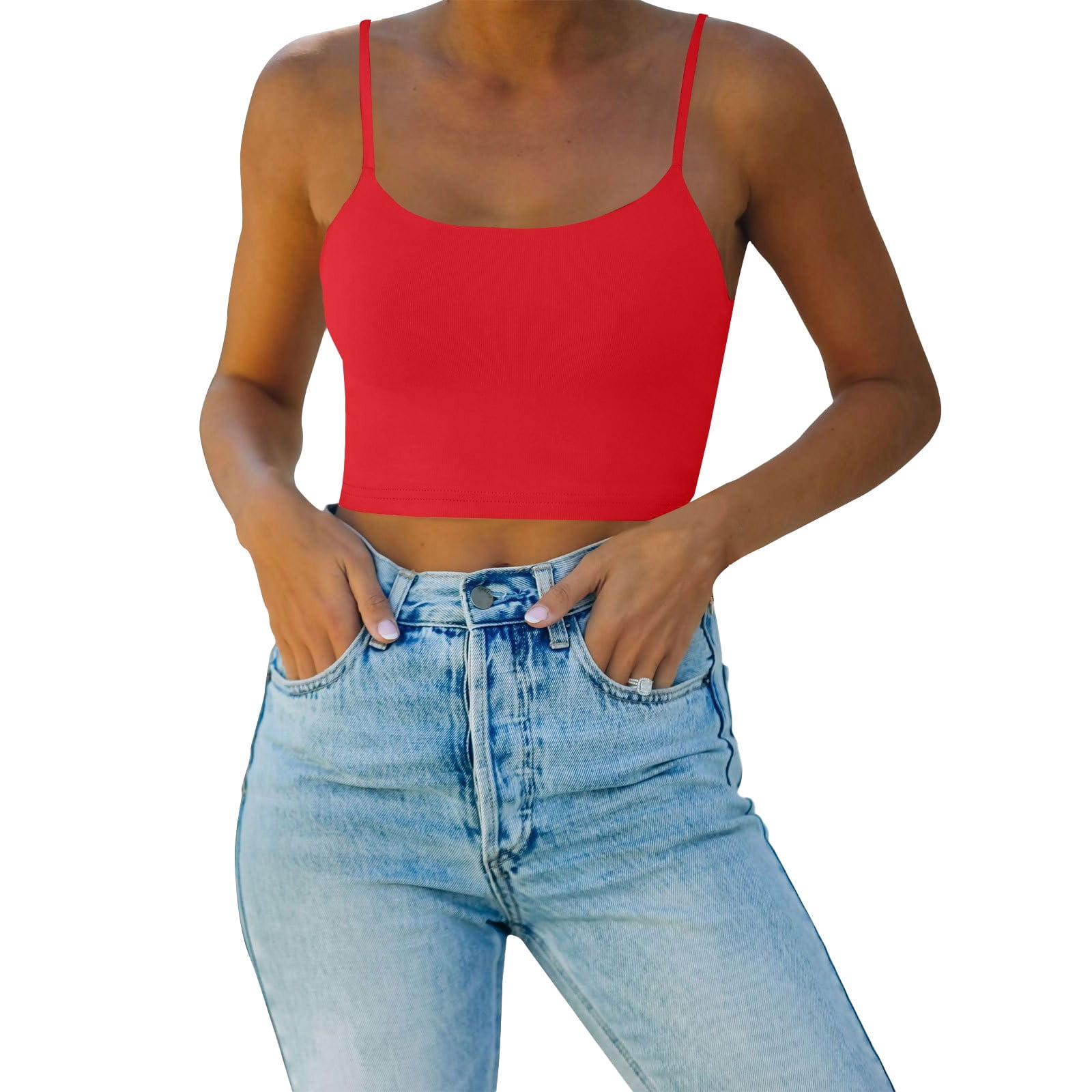 TODOZO Spaghetti Strap Tank Top Tank Top for Women Womens Tank Tops ...