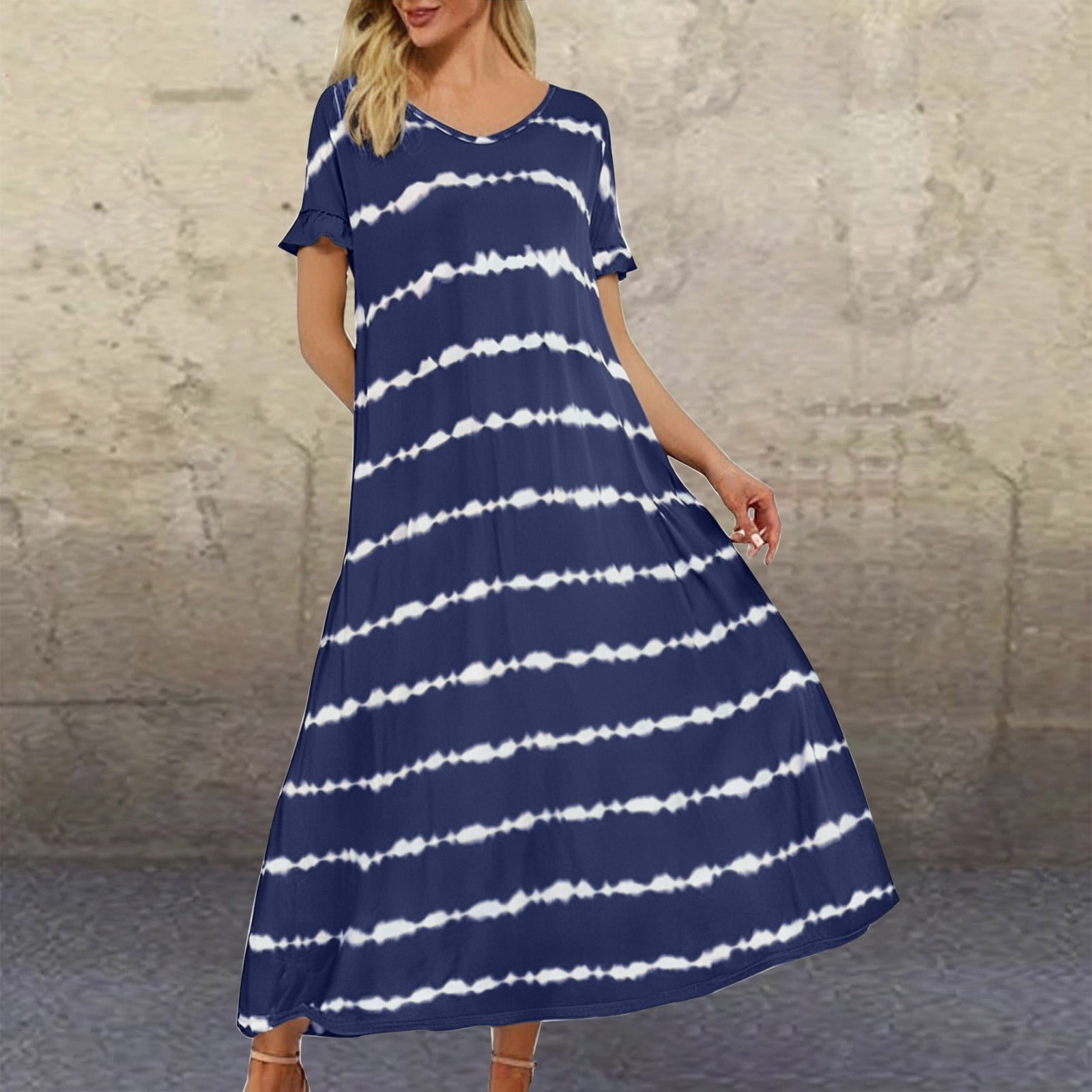 TODOZO Summer Dresses for Women 2025 Womens Dresses Summer Loose Beach ...