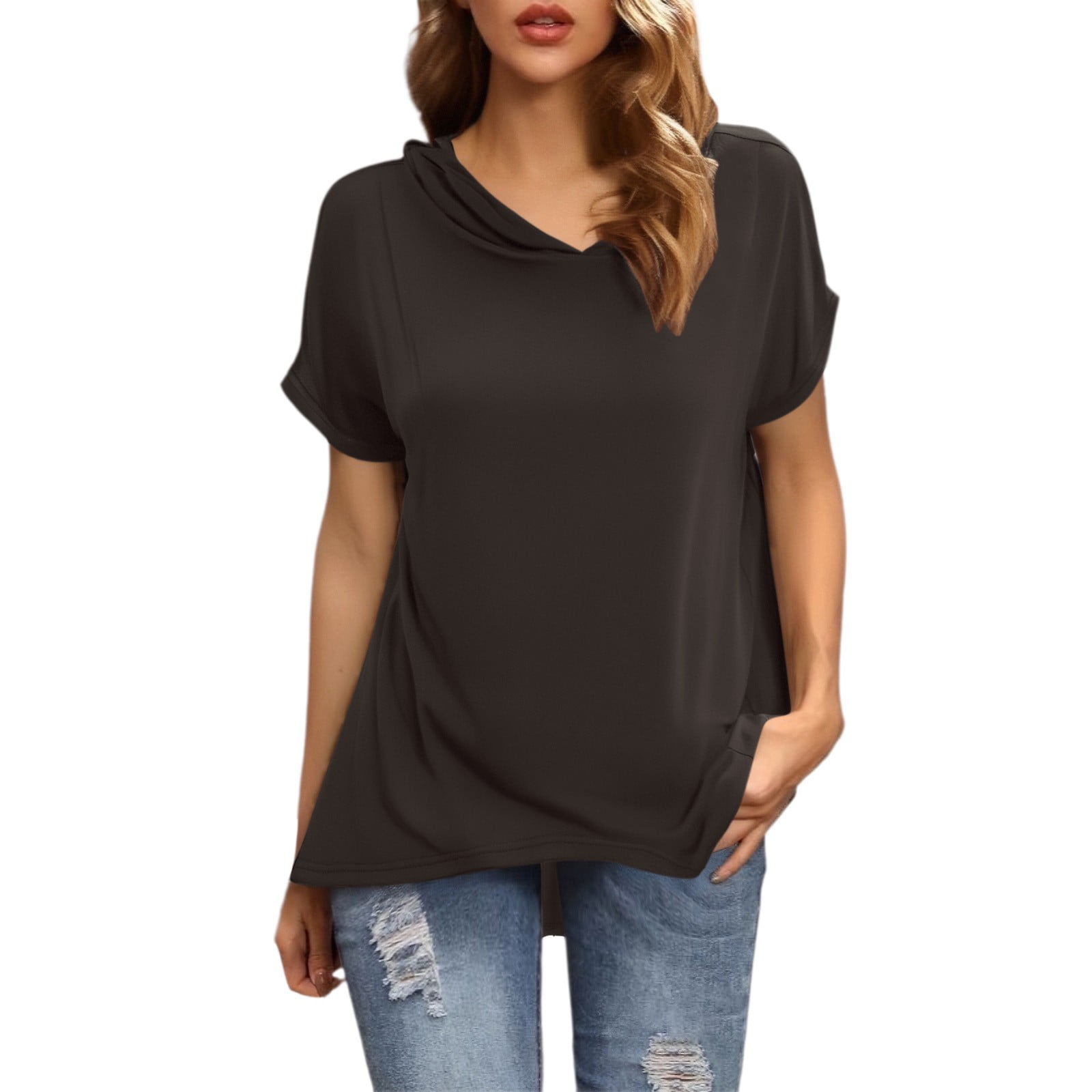 TODOZO T Shirts for Women Loose Fit Casual Lightweight Soft Basic Tees ...