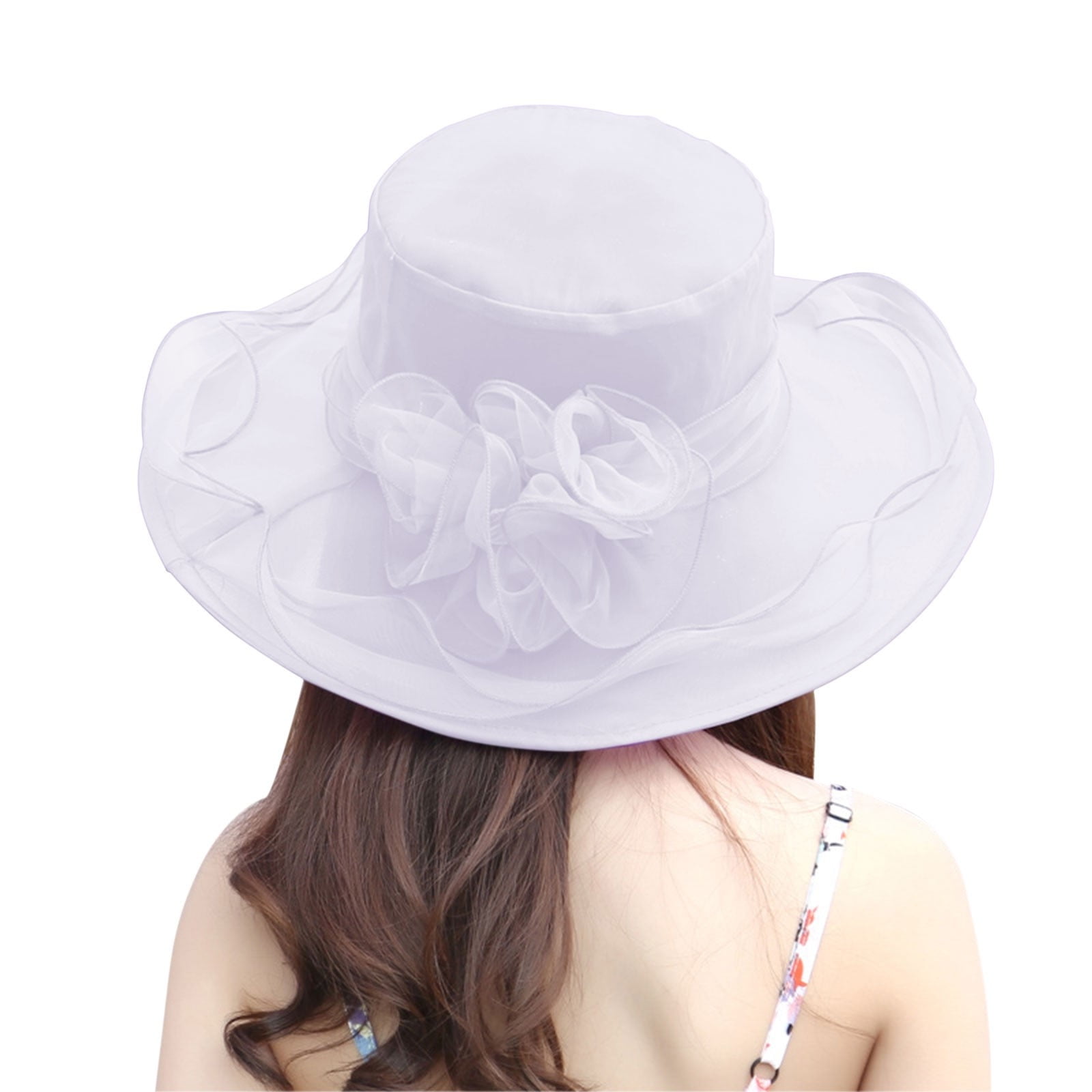 TODOZO Women's Organza Church Kentucky Derby Fascinator Bridal Tea ...
