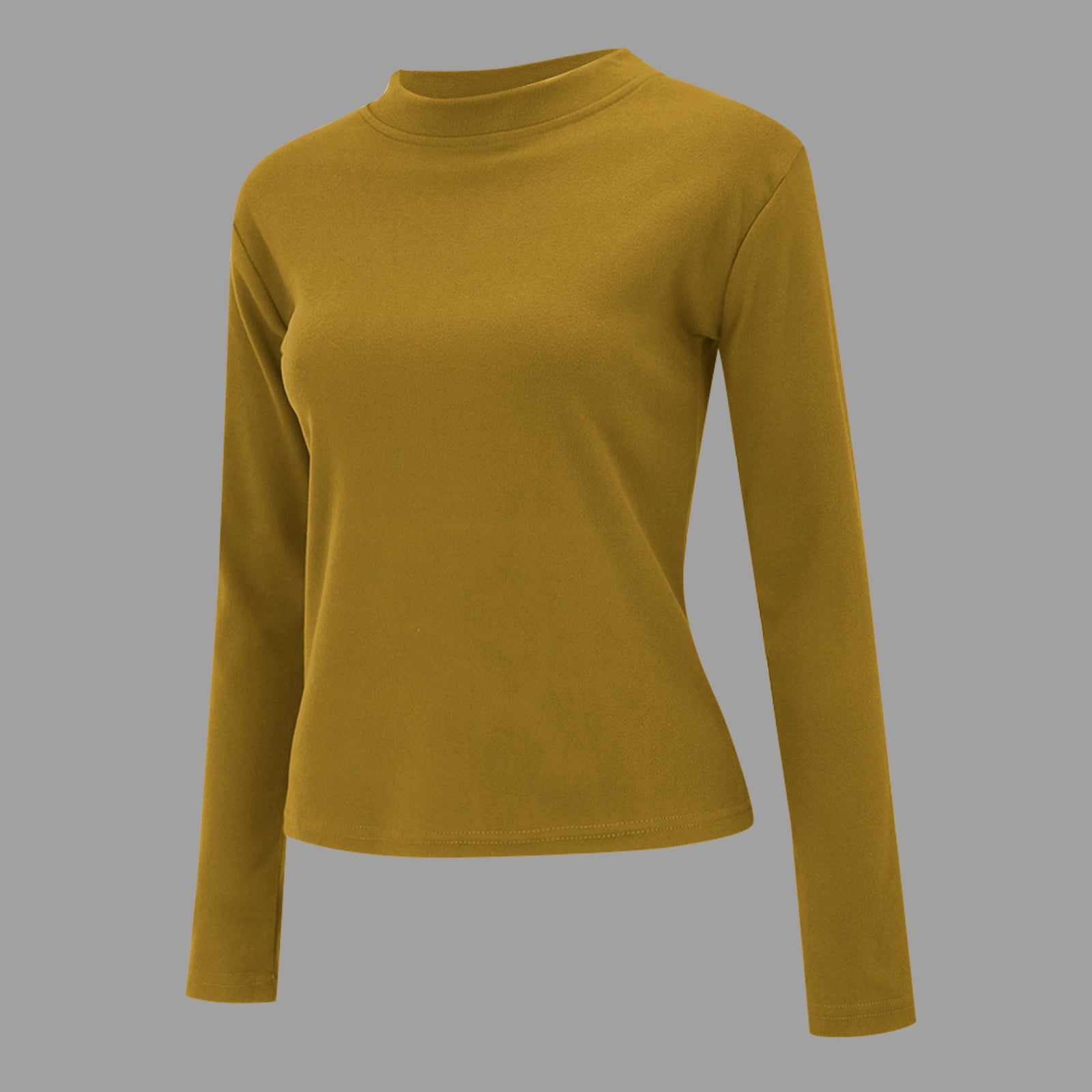 TODOZO Women's Thermal Turtleneck Shirts Thermal Layering Tops Mock ...