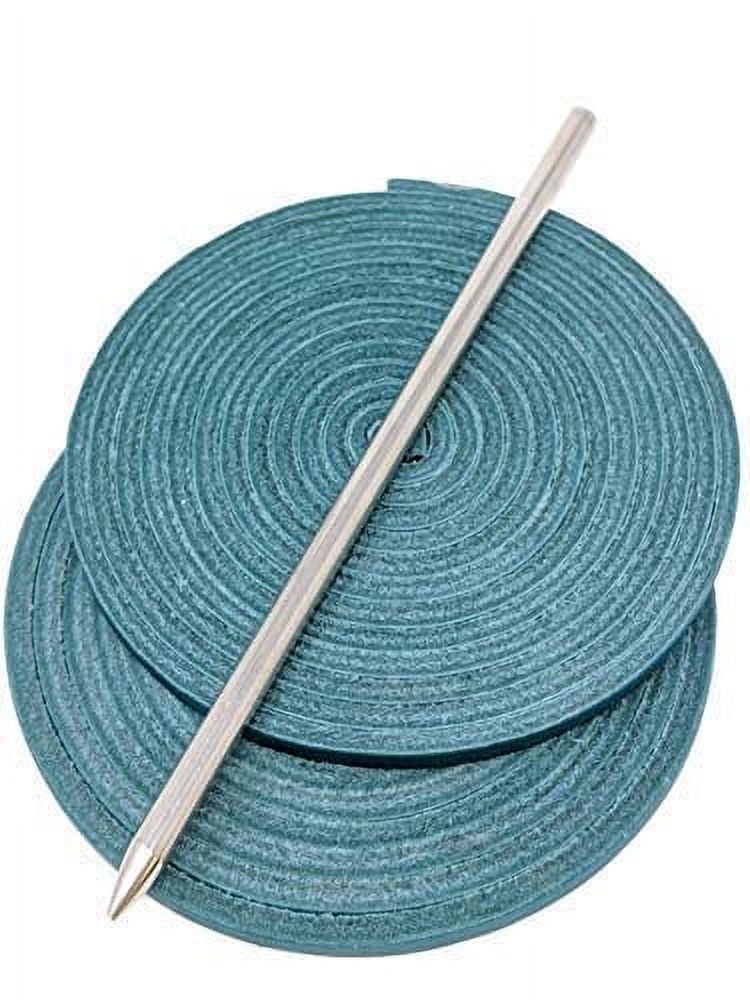 TOFL Baseball Glove Lace Repair Kit 2 Leather Laces Lacing Needle Teal ...
