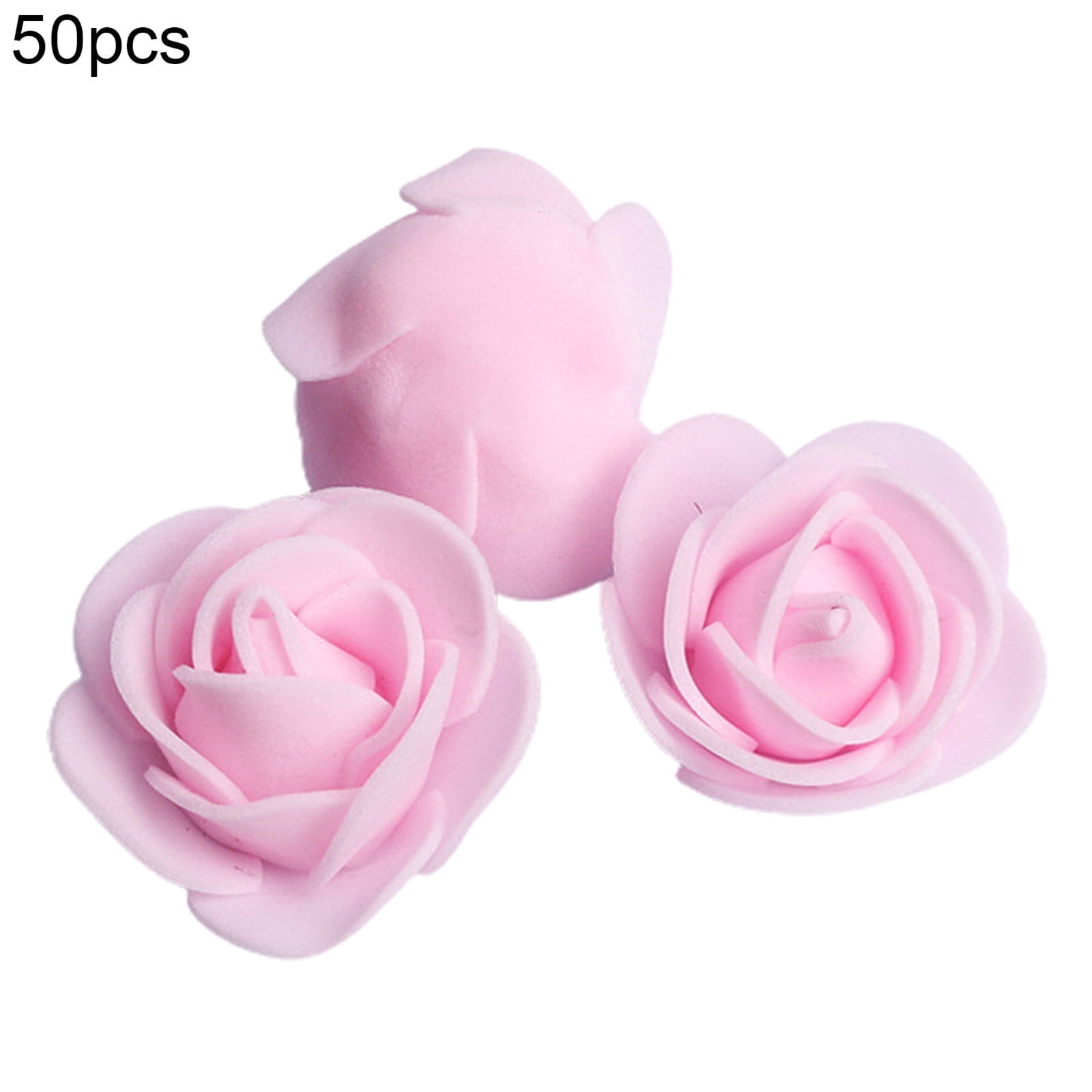 TOFOTL 50PCS Fake Flower Heads For Crafts PE Foam Roses Head Artificial ...