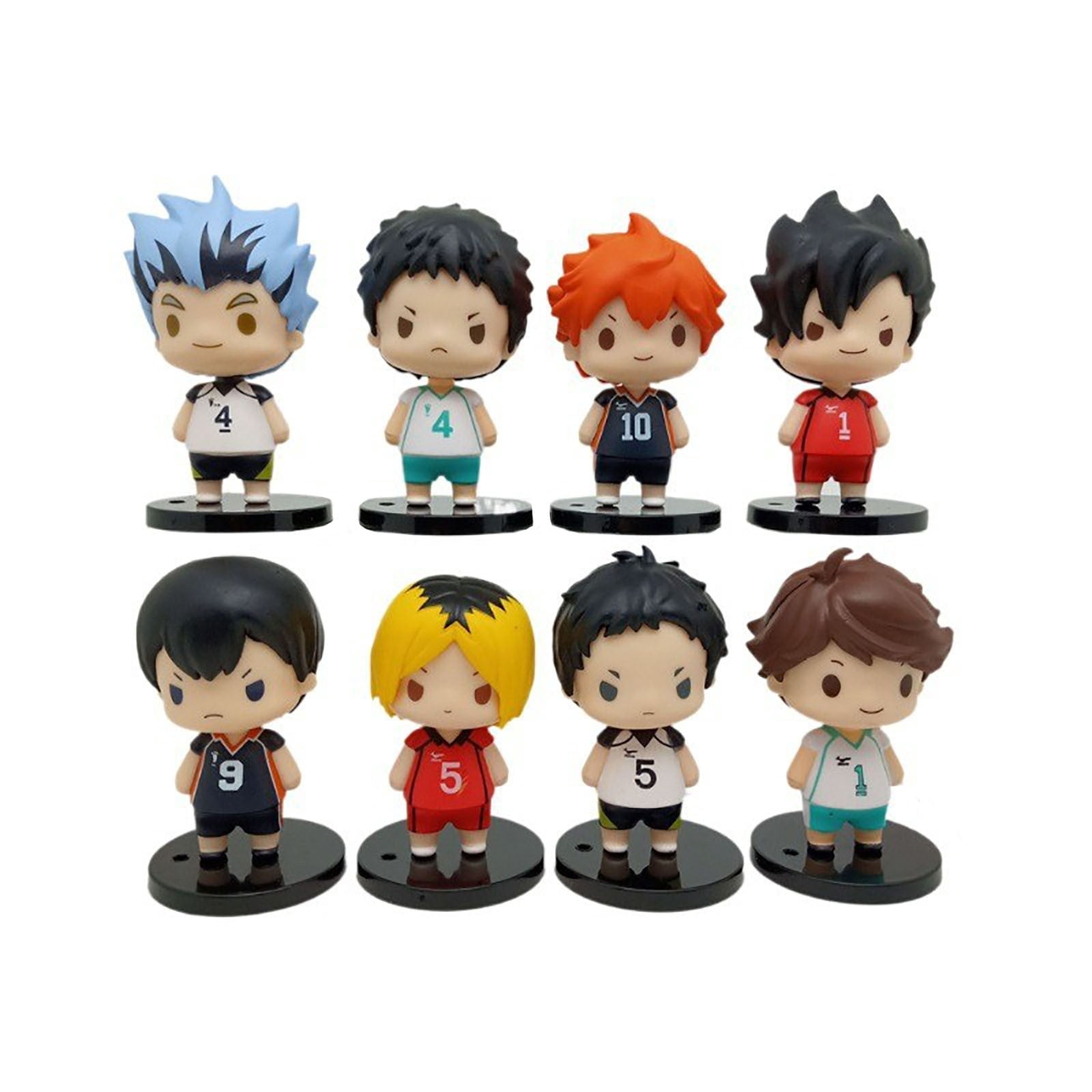 TOFOTL 8pcs Volleyball Anime Haikyuu Merch Figure Q-Version Collection ...