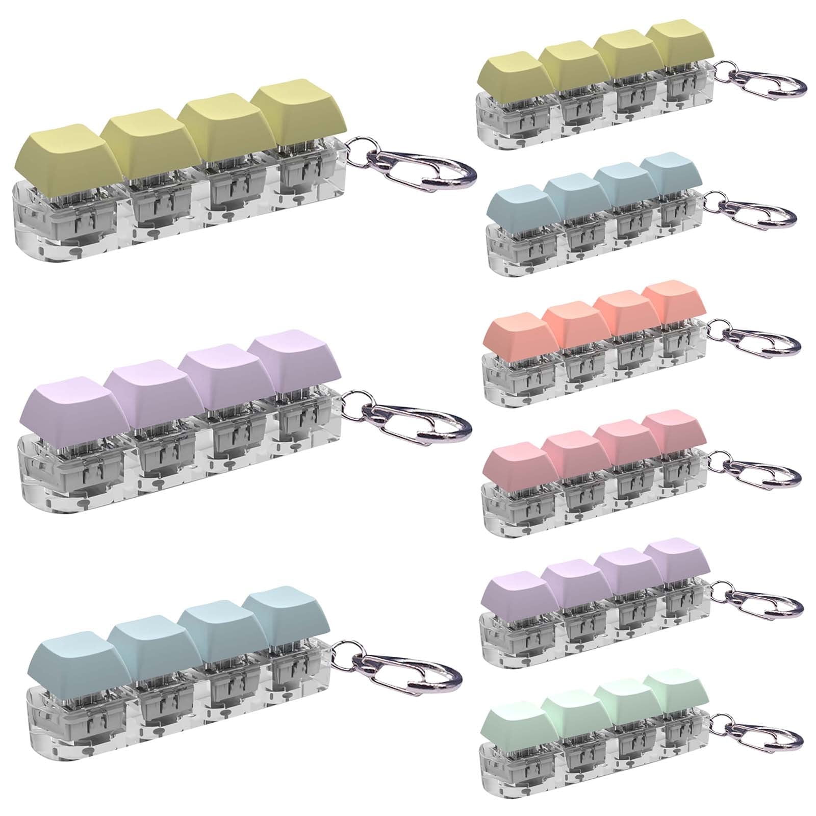 TOFOTL Keyboard Fidget Toys for Adults Keyboard Clicker with LED Light ...