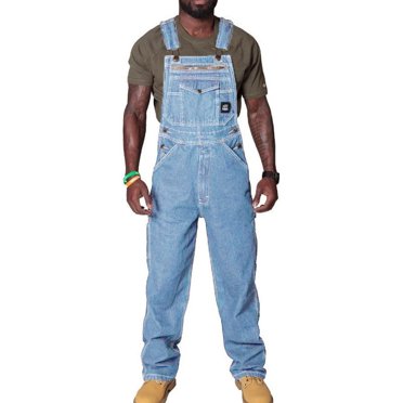 Big Men's 100% Cotton Stonewashed Denim Bib Overall - Walmart.com