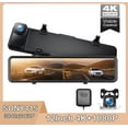 "TOGUARD 4K Car Dash Cam, 12"" Touch Screen, Front & Rear View with ...