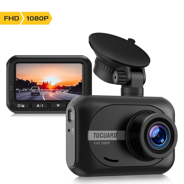 TOGUARD Front Dash Cam FHD 1080P Car Camera 2.45" Dash Camera for Cars ...