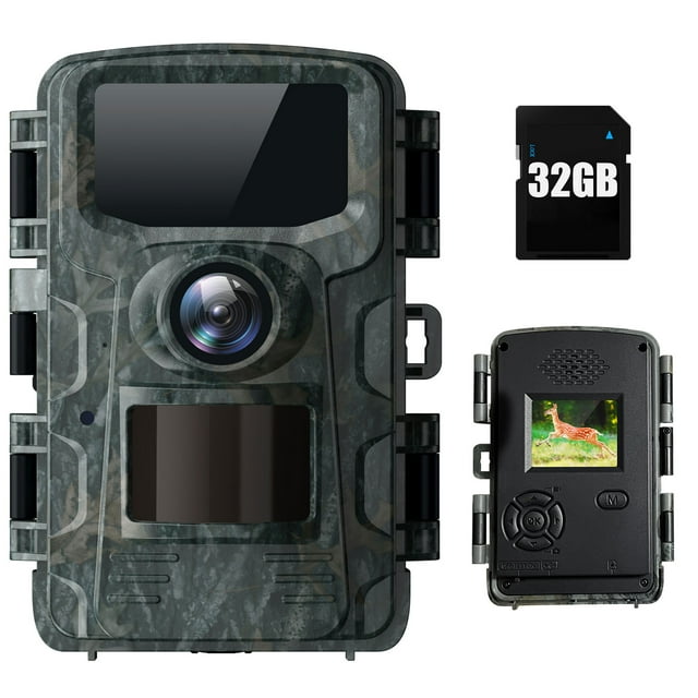 TOGUARD Trail Camera with SD Card 4K 40MP Game Deer Hunting Camera with ...