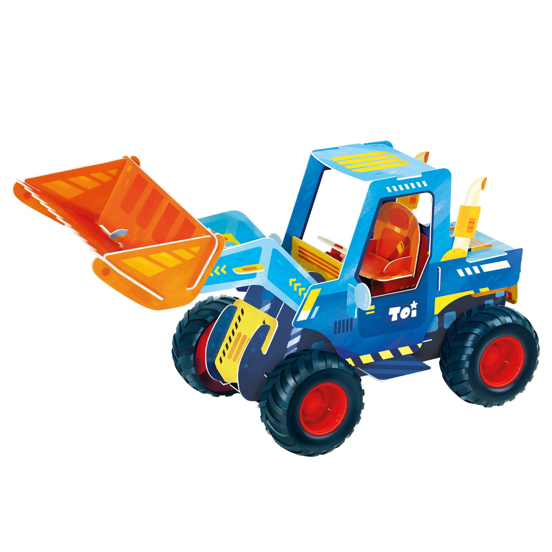 TOI 3D Puzzle Car EC36 for Kids Aged 8 and Up | Pull Back 3D Puzzle ...
