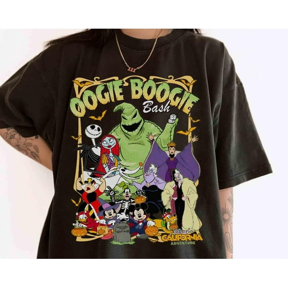 TOKAIPlus Disney Oogie Boogie Bash 2025 Shirt, Jack Sally Tee, Mickey ...