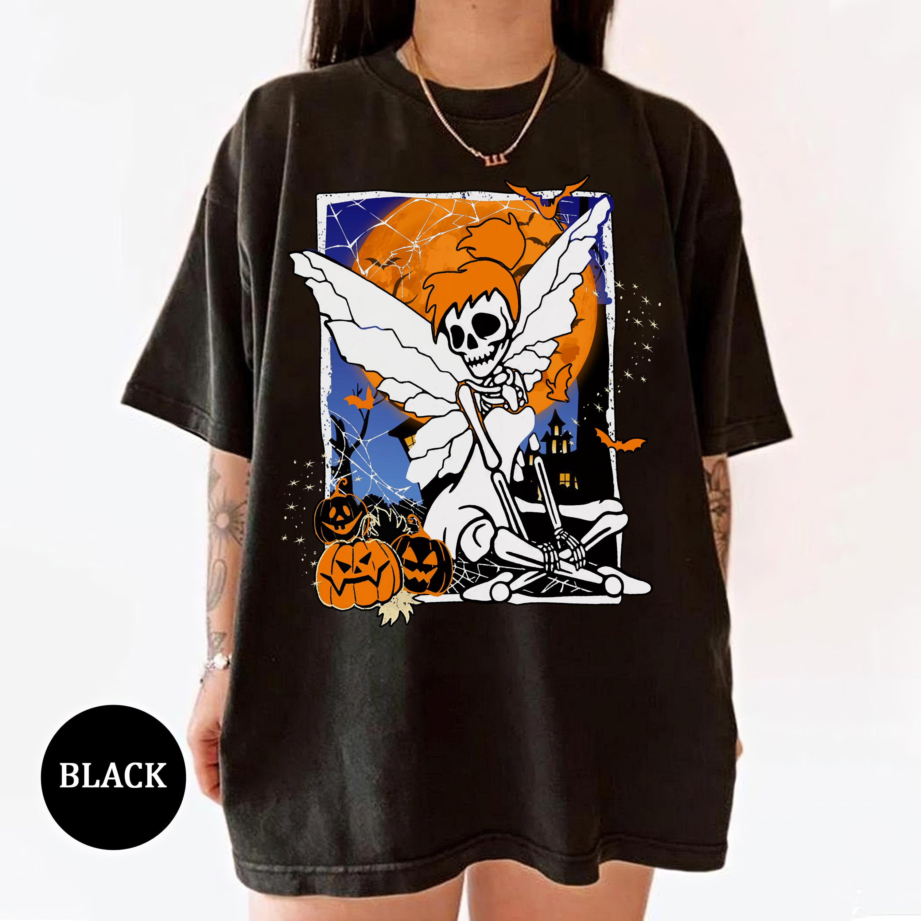 TOKAIPlus Disney Peter Pan Tinker Bell Skeleton Shirt, Vintage Ghost ...
