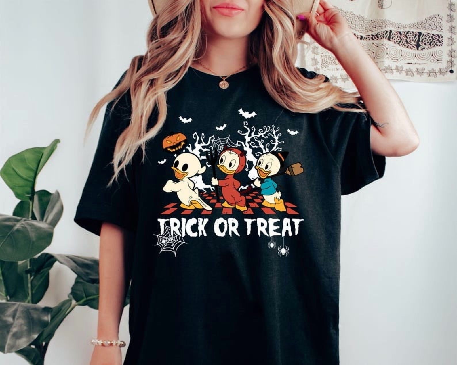 TOKAIPlus Duck Tales Trick Or Treat T-shirt, Huey Dewey Louie Witch ...