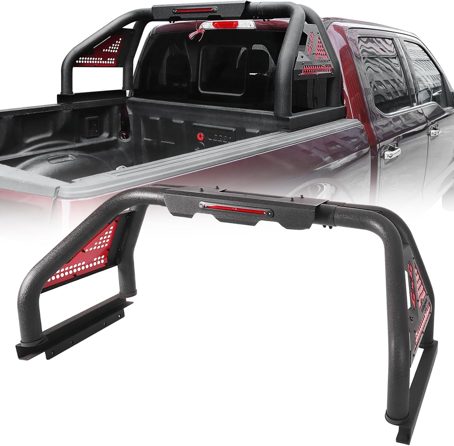 TOKMOWIN Roll Bar Truck Bed Universal Adjustable Width(60" to 63") Fits ...