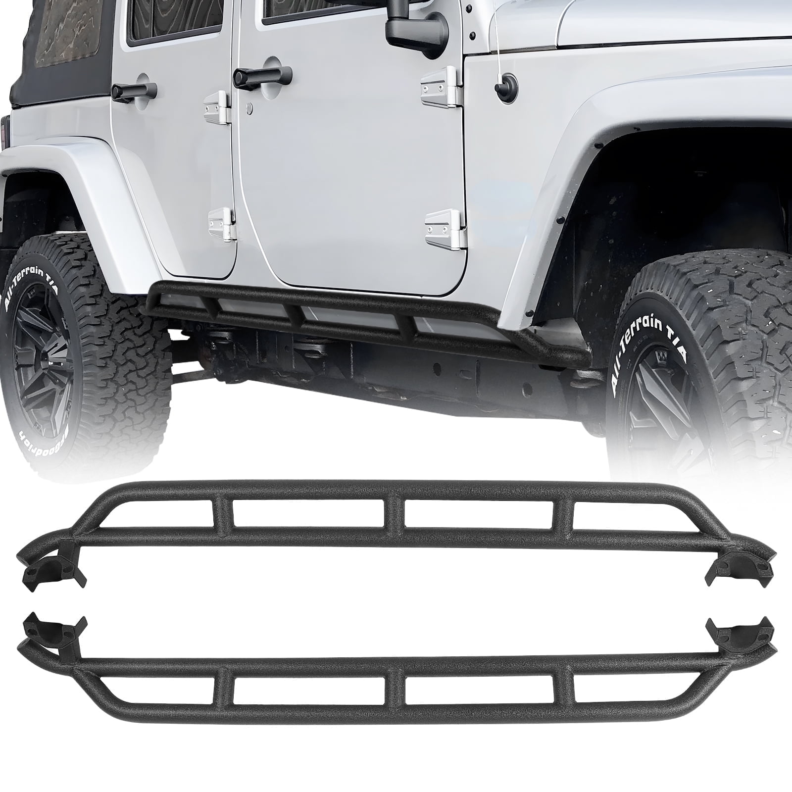 TOKMOWIN Side Steps Nerf Bars Slider Rail Guards Compatible with 2007 ...