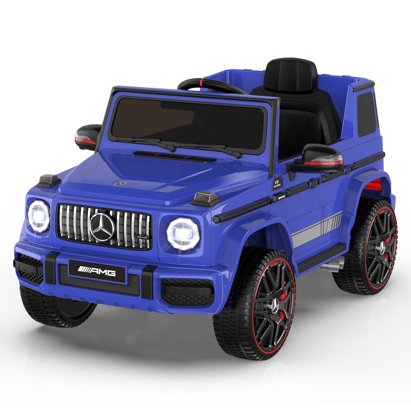 TOKTOO 12V Powered Ride on Car, Mercedes-Benz G63 Licensed 1 Seater Kid ...