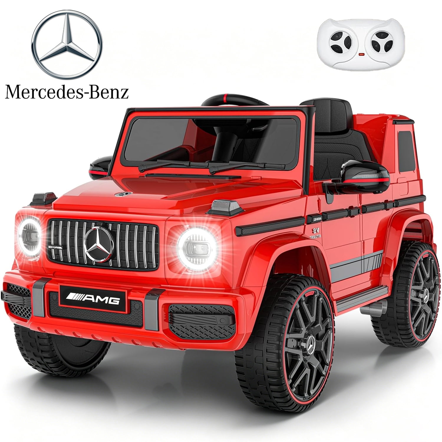 TOKTOO Licensed Mercedes-Benz G63 Ride On Toy for Kids 12V with Remote ...
