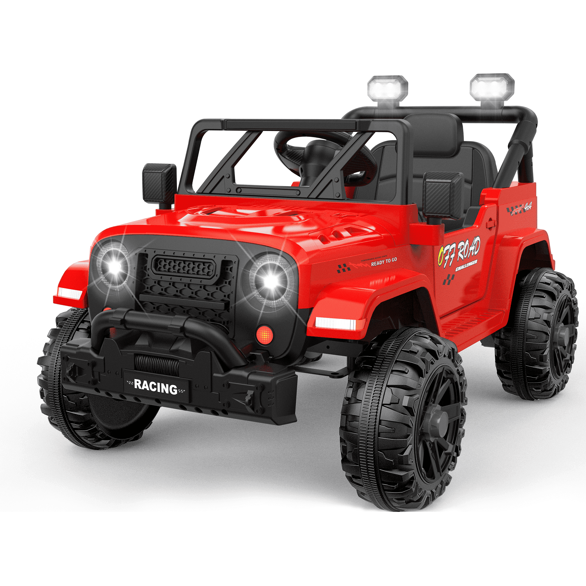 TOKTOO 12V Ride on Truck w/ Remote Control, Music Player, 12V Electric ...