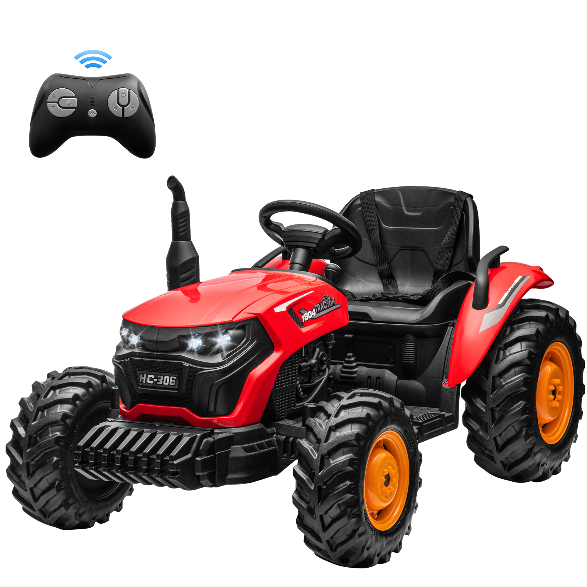 TOKTOO 12V Battery Powered Ride-on Dump Truck with Remote Control ...