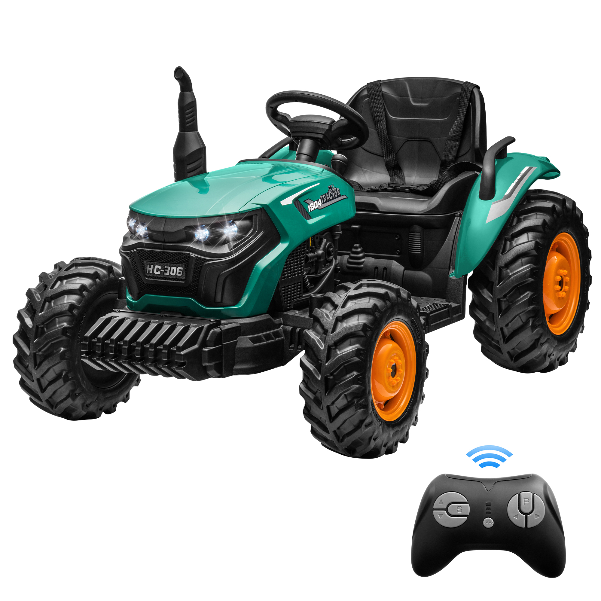 John Deere Sit 'N Scoot Tractor, 3-in-1 Ride on Tractor with Farm ...