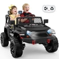 TOKTOO, Ride On Car, 24V 4WD Kids Electric Vehicle, Black - Walmart.com