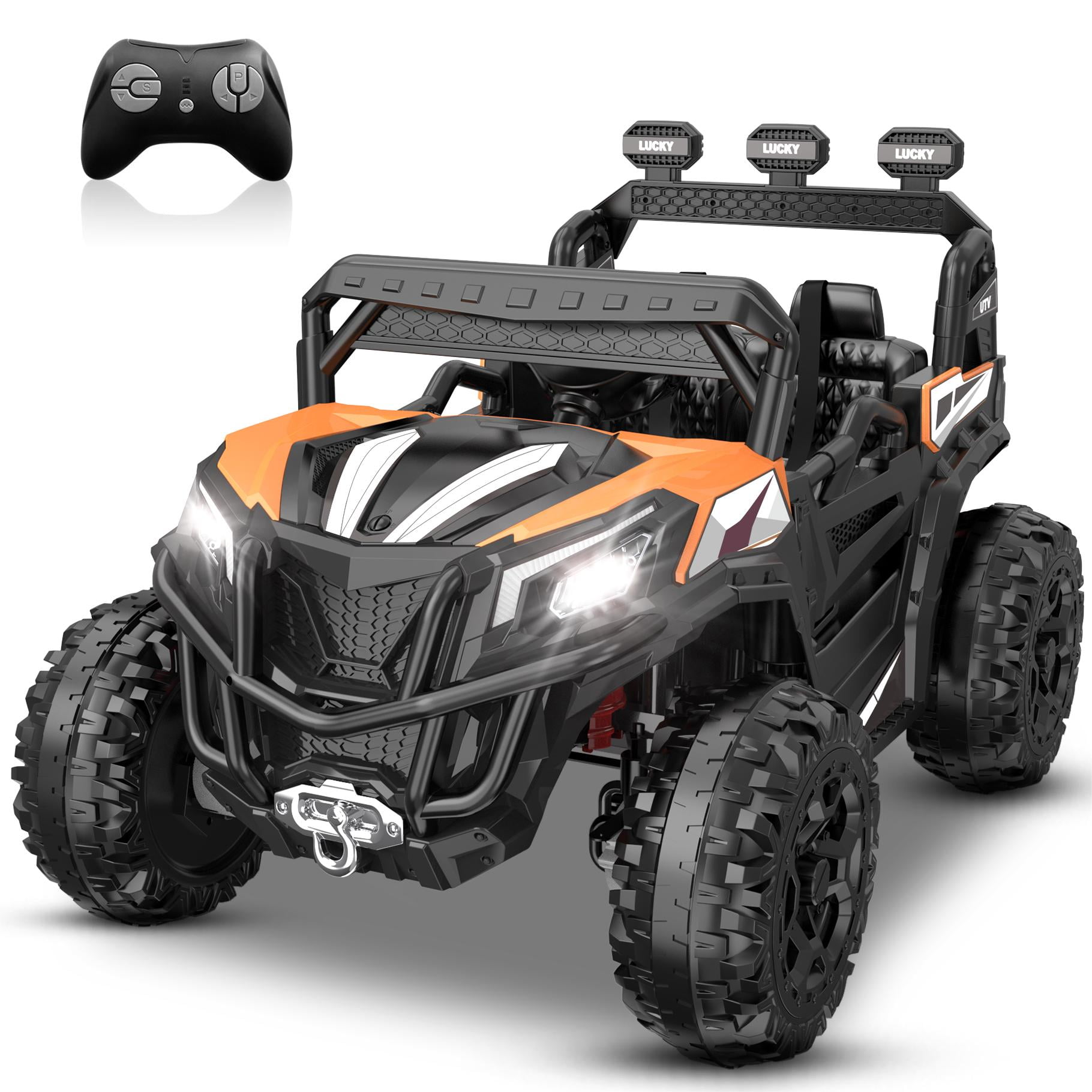 TOKTOO 24V Electric Rideable Toy, 4WD/2WD Switchable UTV w/ Remote ...