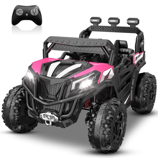 TOKTOO 24V Powered Ride on Car, 4WD/2WD Switchable Ride on UTV w ...