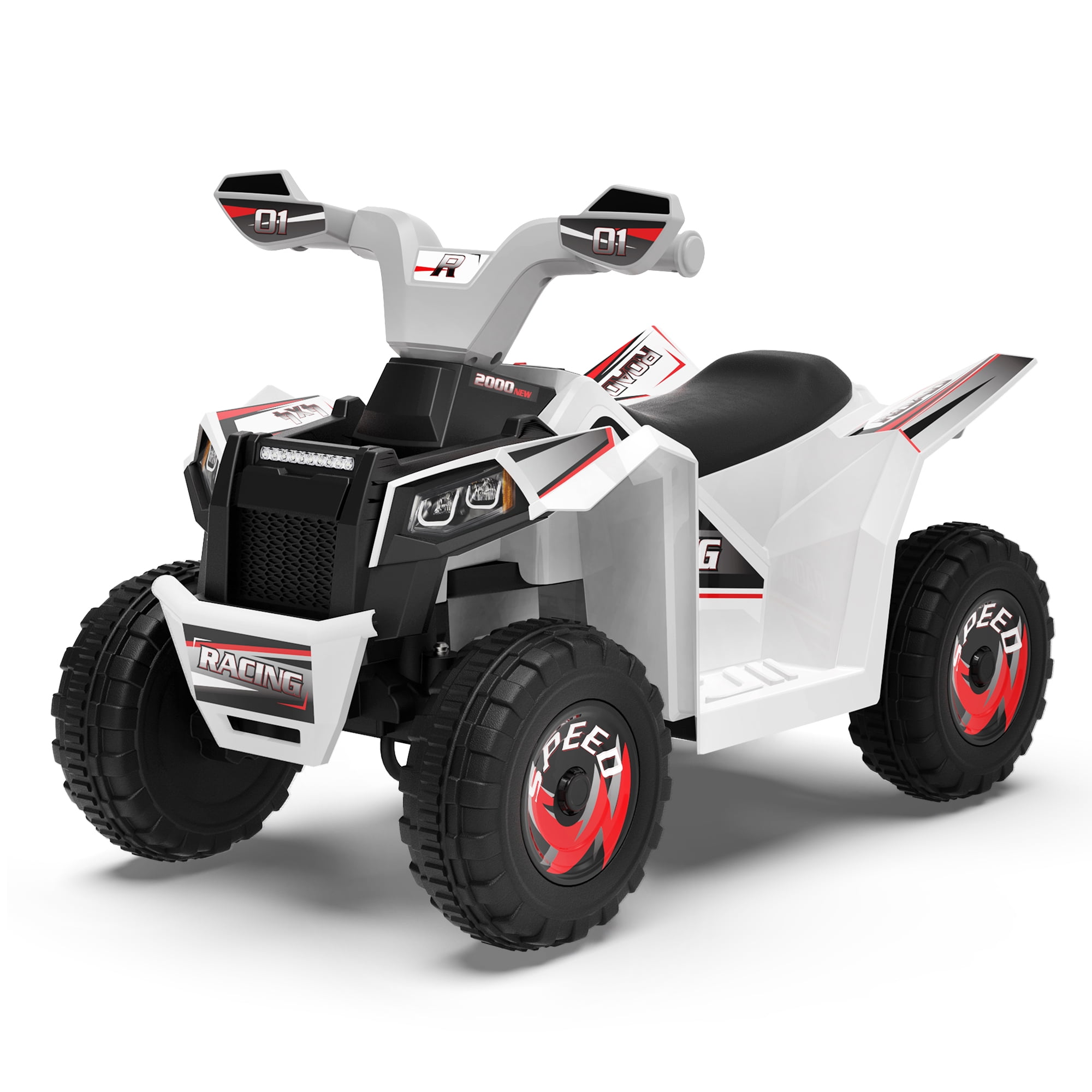 TOKTOO 6V 7Ah Powered Ride-on ATV for Toddler Aged 1-3 Year Old, Electric 4-Wheeler Toy Car w ...