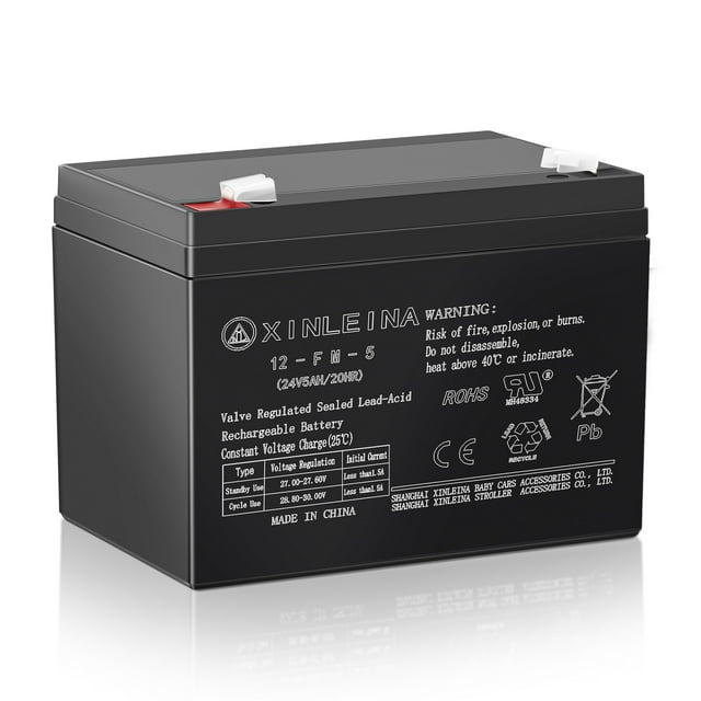 TOKTOO Lead-acid Battery - 24V*5Ah Suitable for Most Kids Ride on Car ...