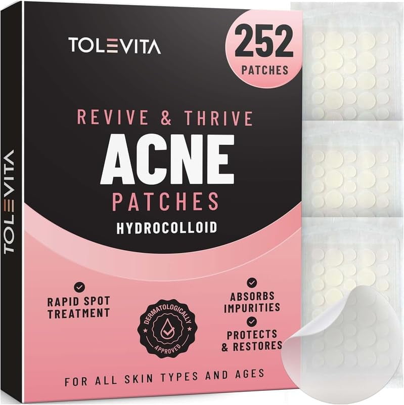 TOLEVITA - Hydrocolloid Acne Patches HYZ01 for Face | Blemish Patches ...