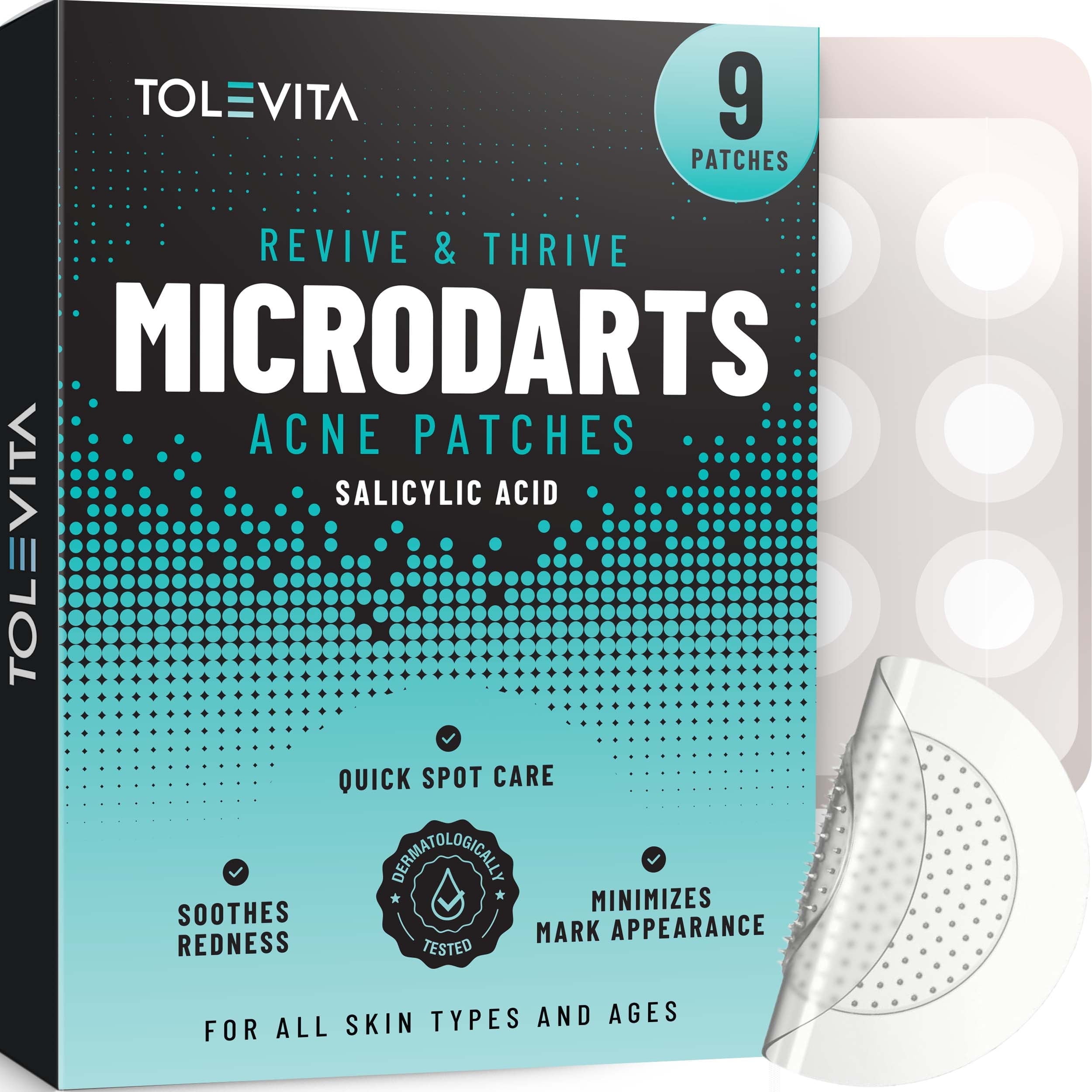 TOLEVITA - Microdarts Acne Patches | Blemish Dots with Microdarts ...