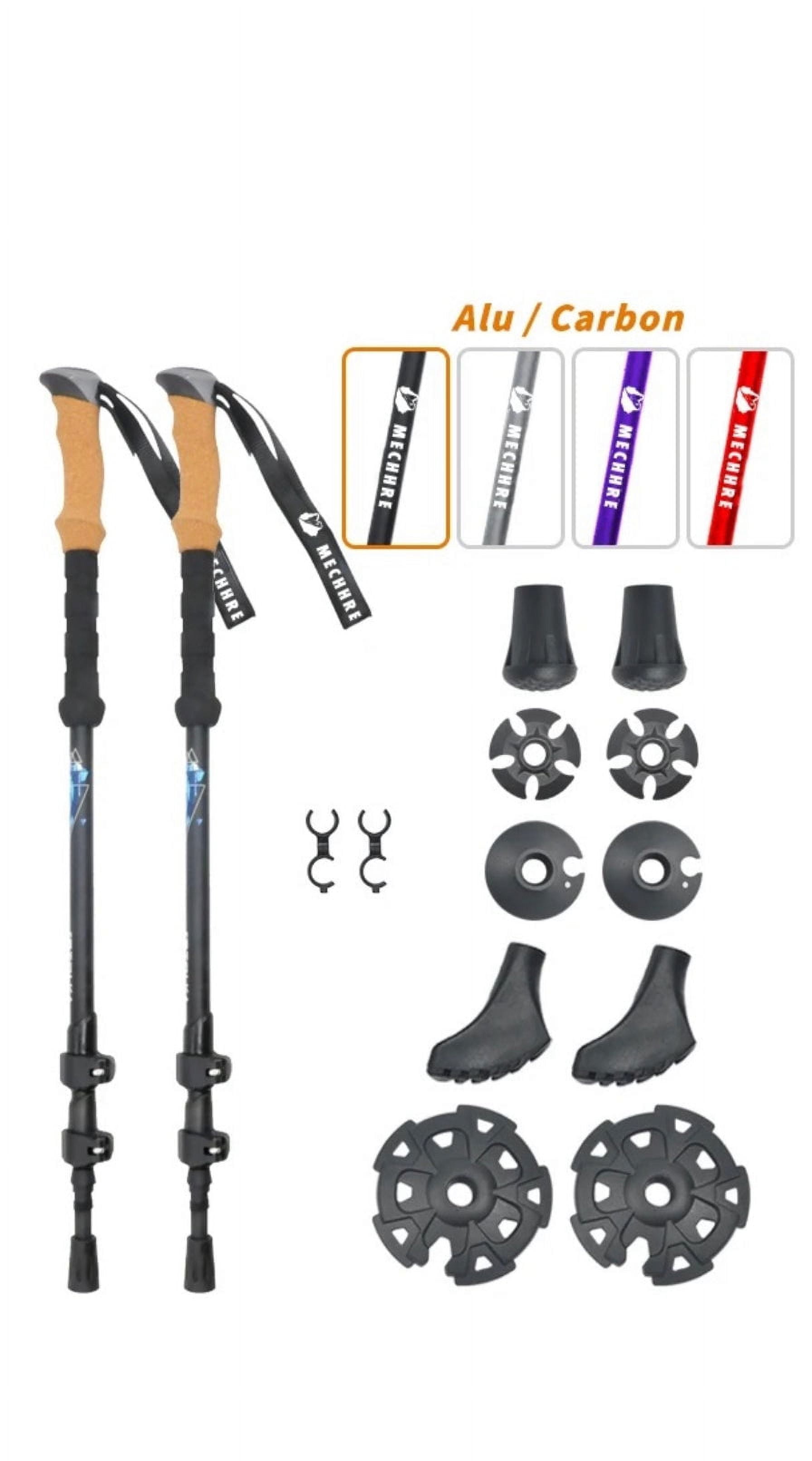 TOLKA Outdoor Ultralight Telescopic Trekking Pole kit. Mountains Hiking ...