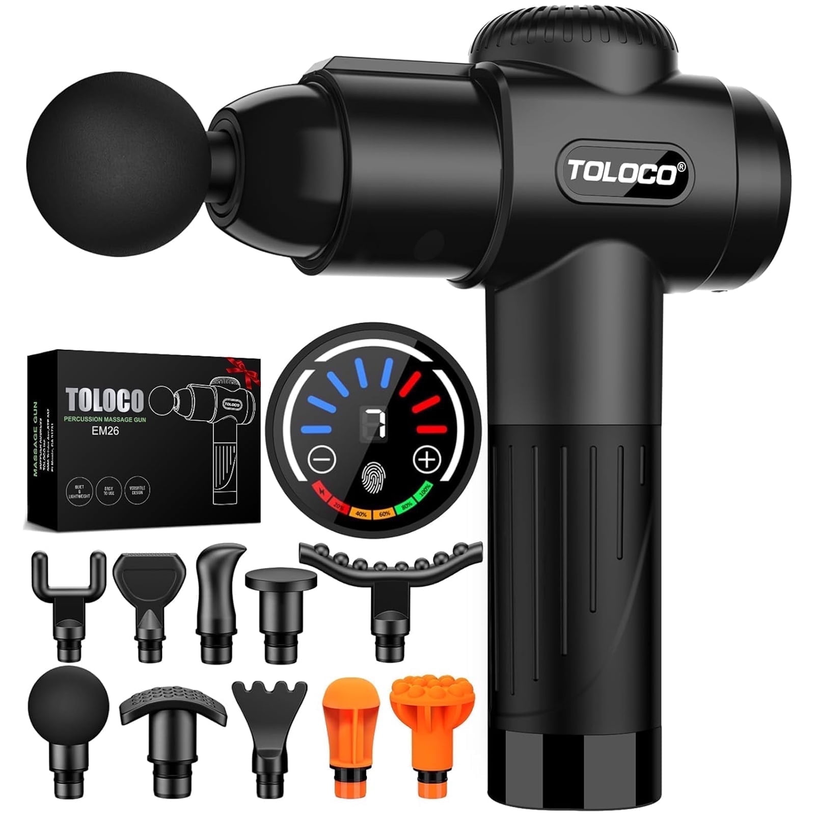 TOLOCO Massage Gun, Deep Tissue Back Massage for Athletes for Pain ...