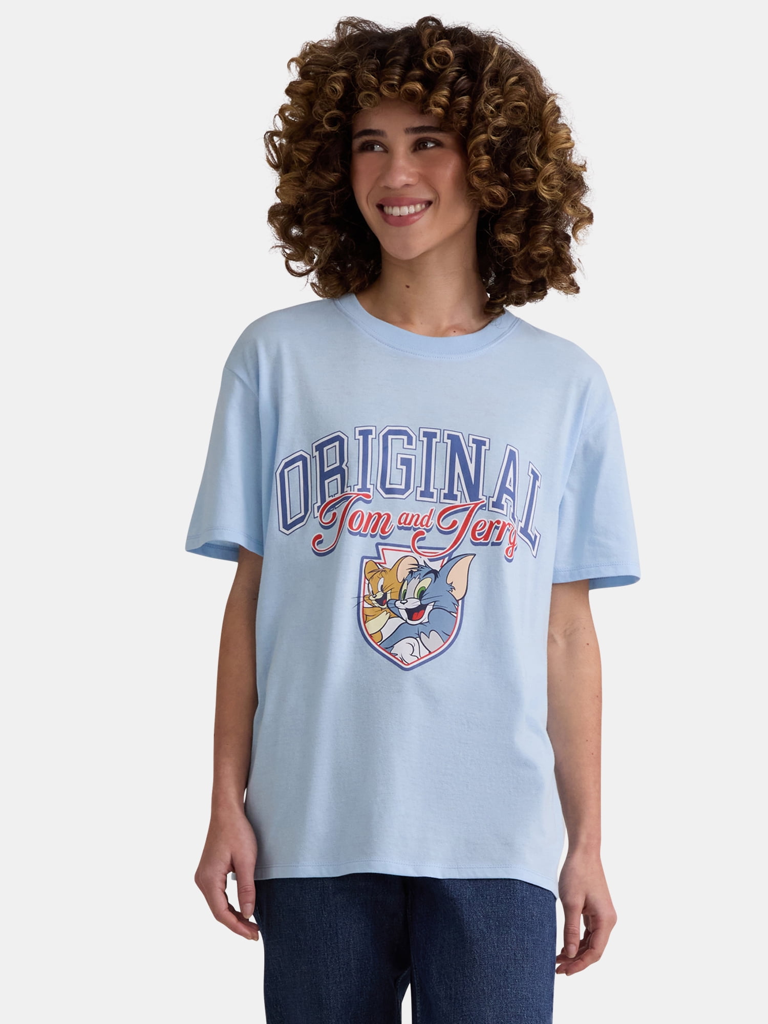 Tom and Jerry Women’s Graphic Tee with Short Sleeves, Sizes XXS-XXL ...