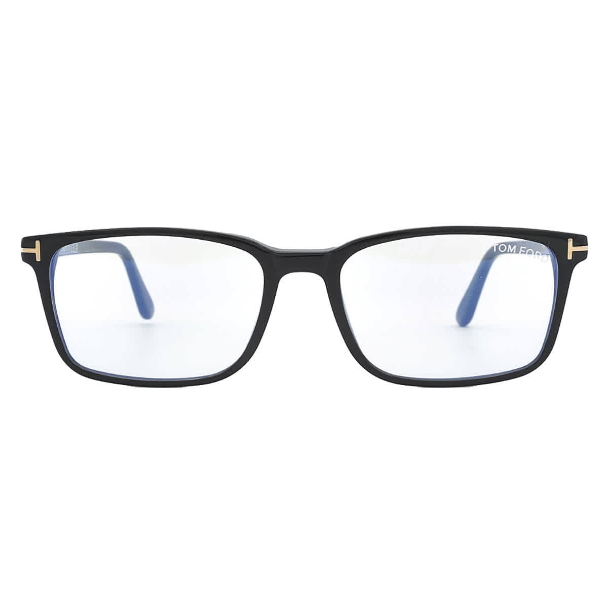 TOM FORD FT5735 B 001 Shiny Black Plastic blue filter 54 mm Men's ...