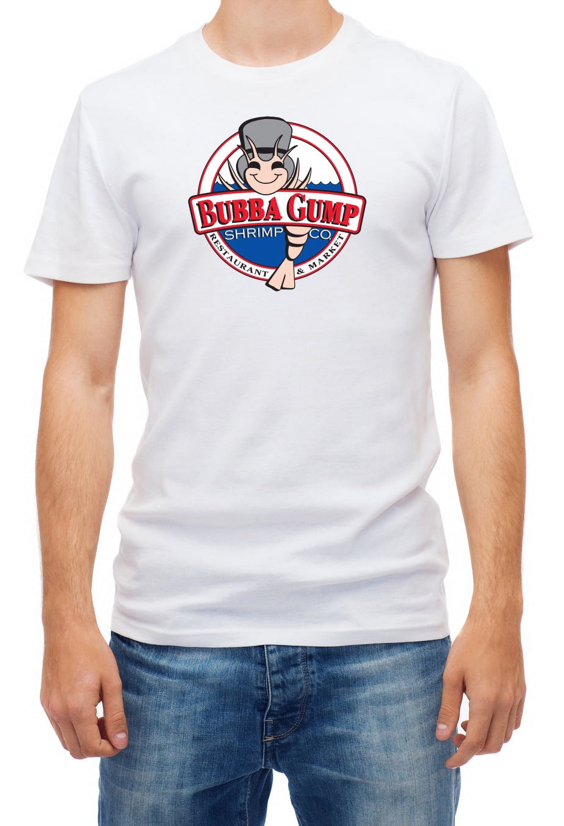 TOM HANKS Bubba Gump Shrimp Forest Gump Short Sleeve White T Shirt Men ...