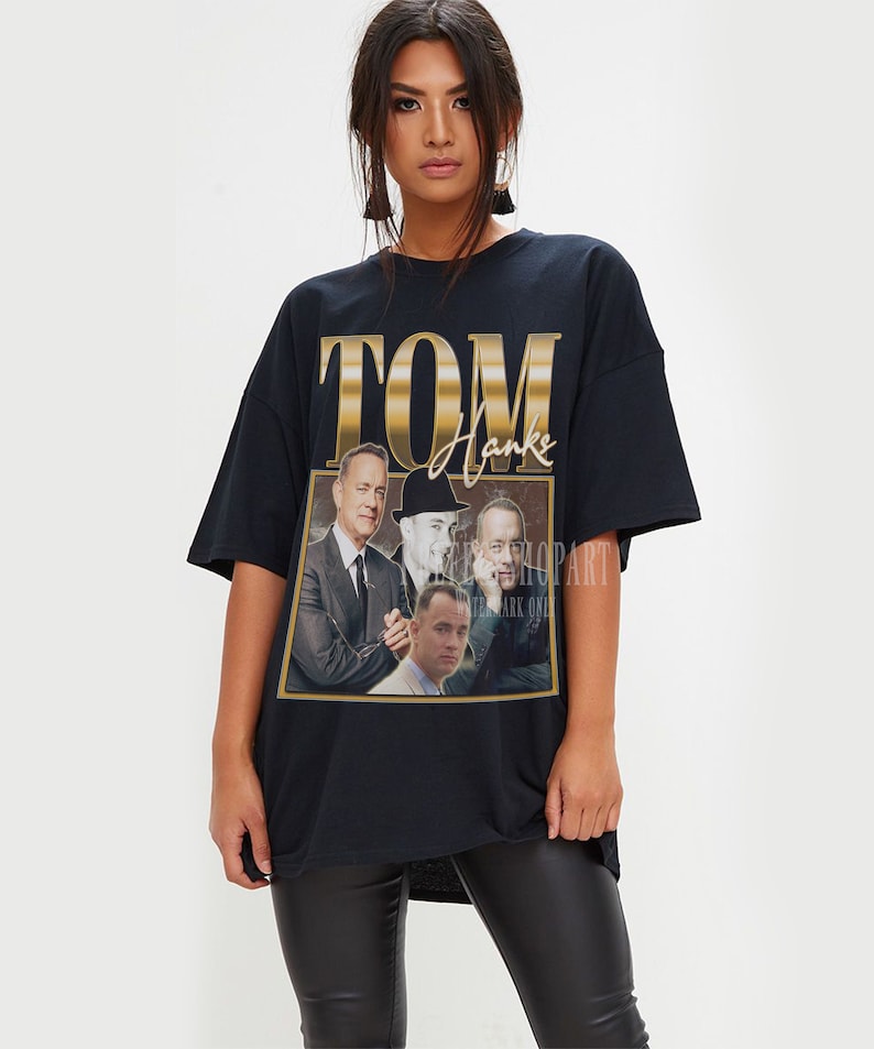 TOM HANKS Shirt | Tom Hanks Homage T-Shirt, Tom Hanks Vintage Bootleg Fans Merch, Funny Thomas ...